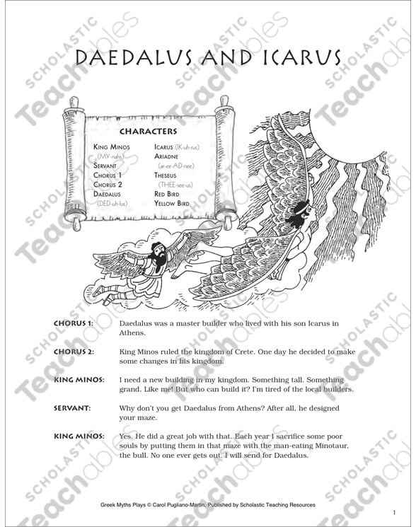 daedalus and icarus play script