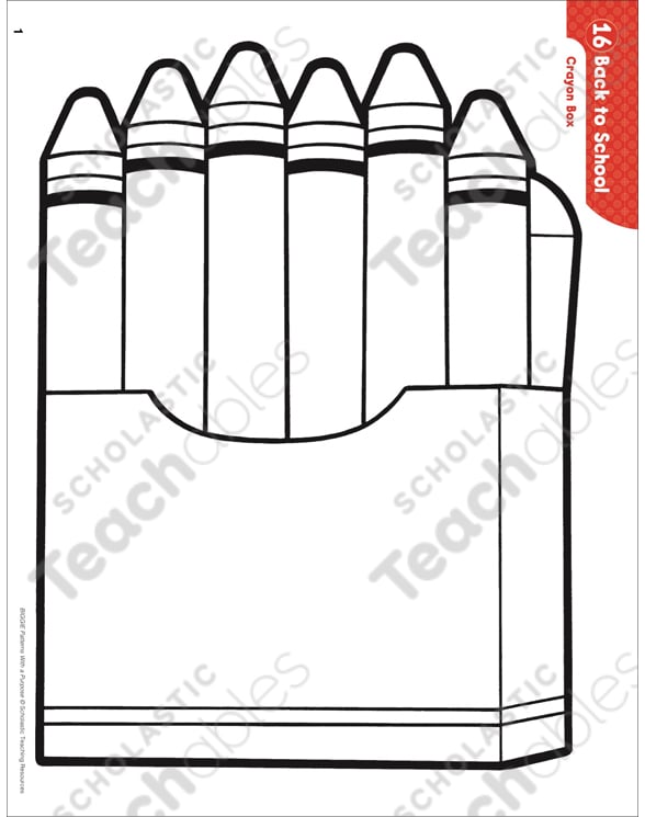 Crayon Box Coloring Pages