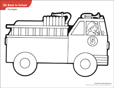 printable fire engine pictures