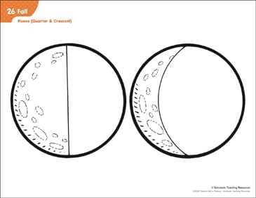 phases of the moon coloring pages