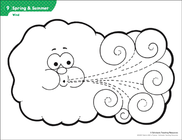 wind coloring pages
