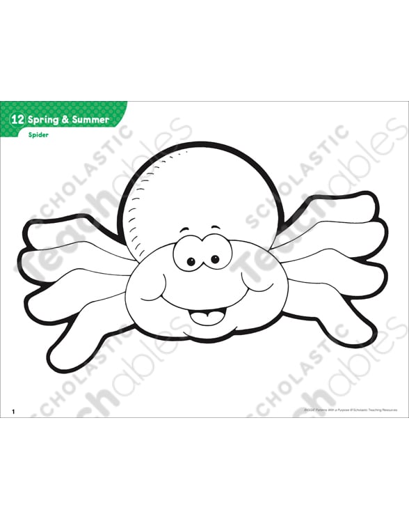 the itsy bitsy spider coloring page