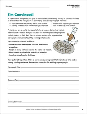 Persuasive Worksheets