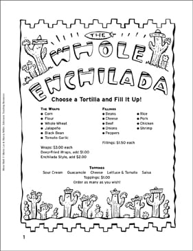 The whole enchilada menu store