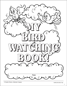 bird watching coloring book