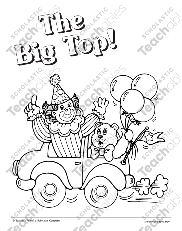 scholastic coloring pages