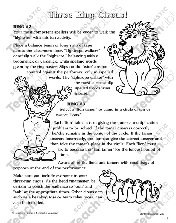 Three Ring Circus Clipart Black