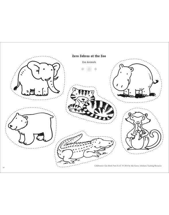 Zero Zebras at the Zoo: Letter Z Collaborative Class Book | Printable ...