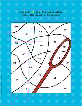hidden number coloring pages