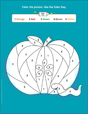 coloring pages with directions