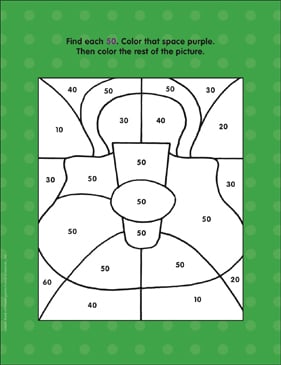 hidden number coloring pages