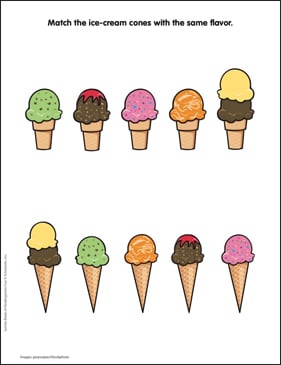 Printable Images Of Ice Cream Cones Free Ice Cream Cone Coloring Page