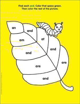 coloring find a word pages