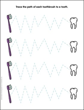 Dental Health Worksheets