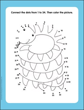 connect the dot worksheets for kids