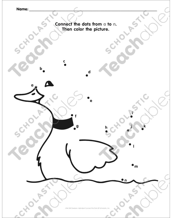 Preschool Connect The Dots Alphabet