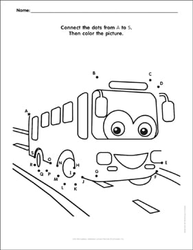 buster the bus coloring pages