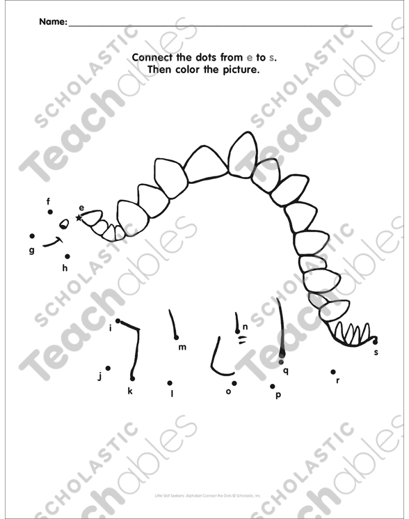 abc connect the dots coloring pages