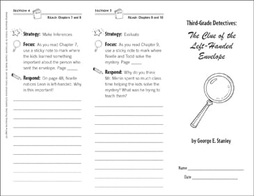 3rd Grade Reading Response Worksheet