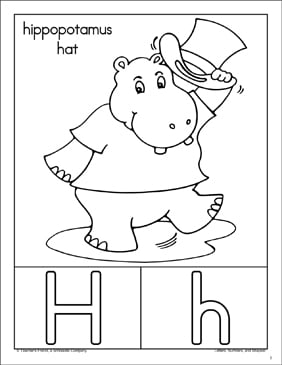 h coloring book