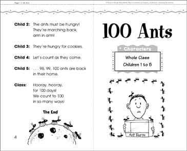 coloring pages of 100 hungry ants