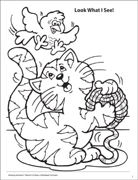 scholastic animal coloring pages