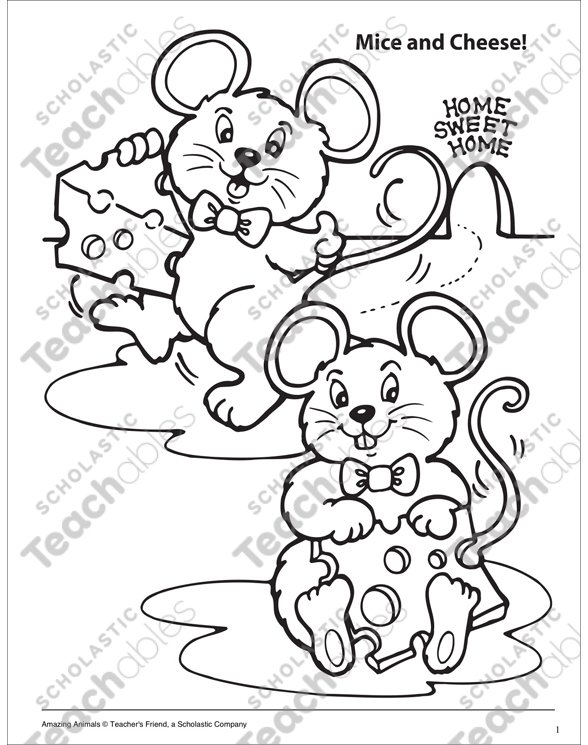 scholastic animal coloring pages