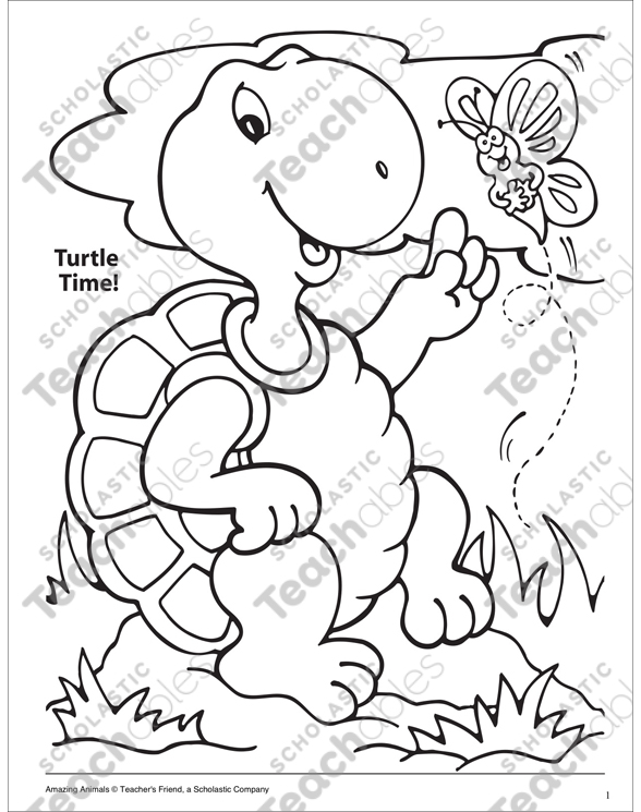franklin the turtle coloring sheets