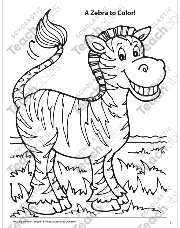 scholastic animal coloring pages