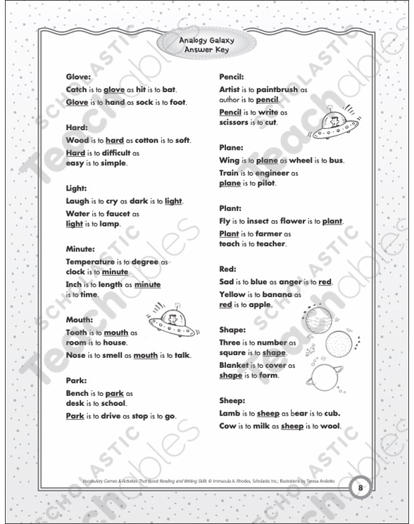 Analogies Lesson Plans High School