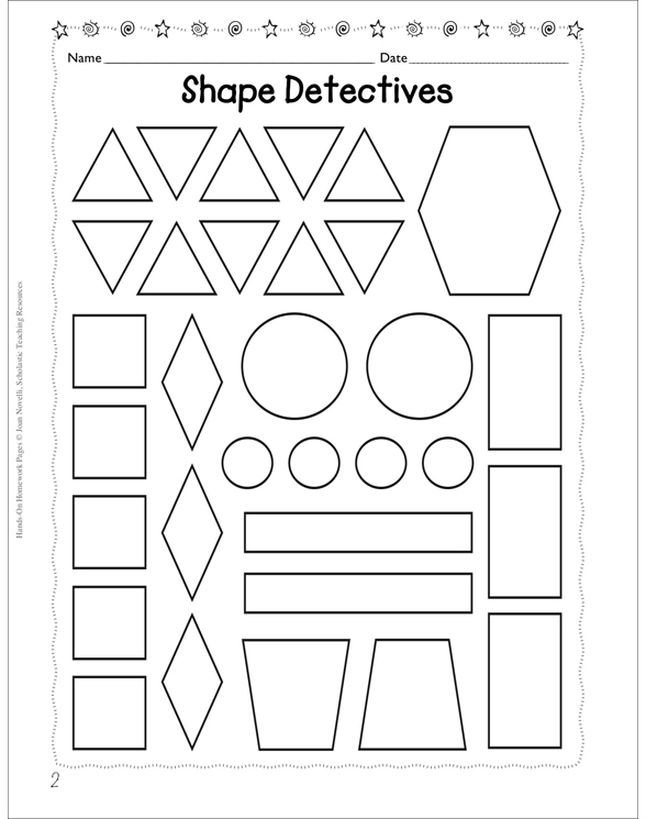 Shape Detectives (Early Geometry Skills) | Printable Skills Sheets