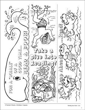 blast off into reading coloring pages