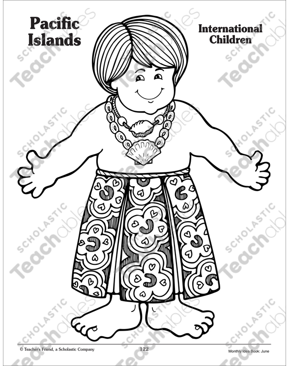 free asian pacific coloring pages