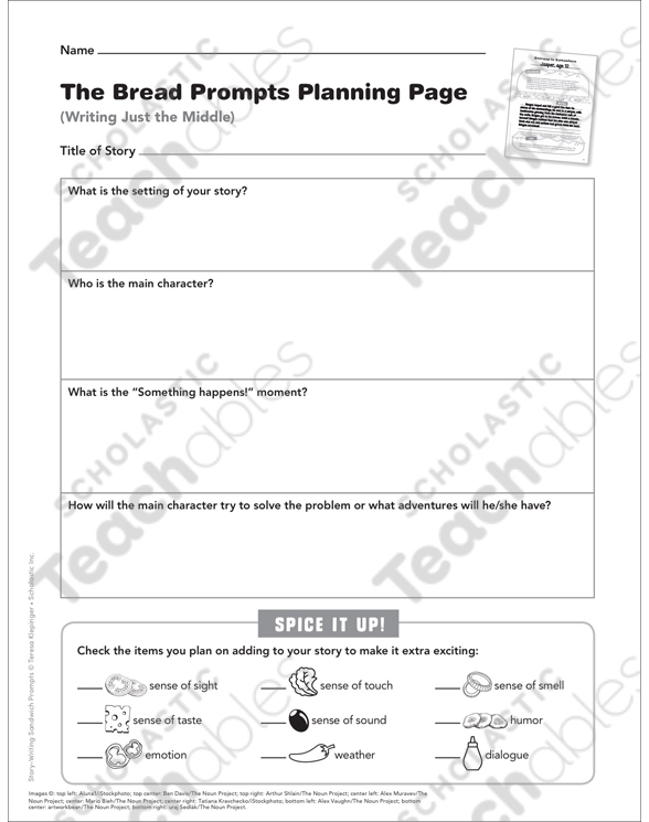 The Suitcase: Story-Writing Sandwich Prompt | Printable Graphic ...