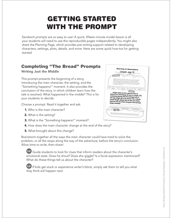 The Suitcase: Story-Writing Sandwich Prompt | Printable Graphic ...