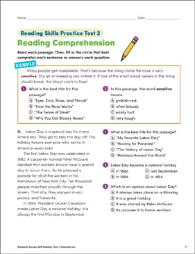 Reading Comprehension Test Grade 4 Pdf 4th Grade Reading Comprehension