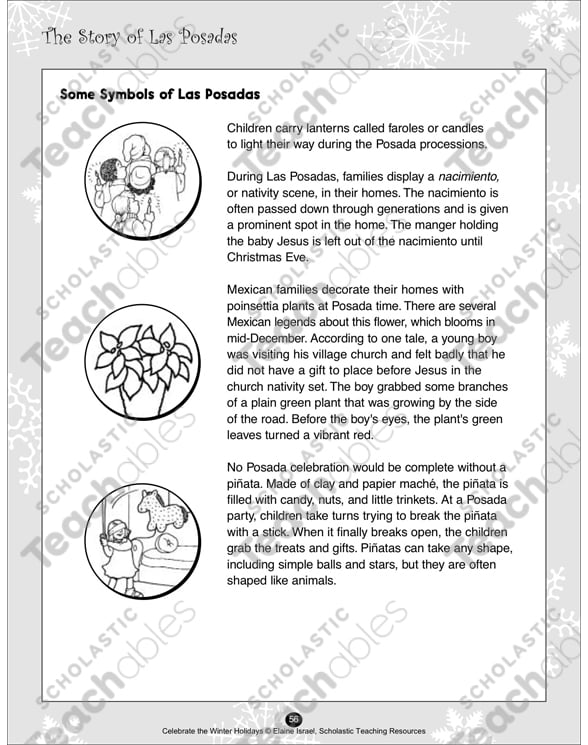 las posadas coloring page printable