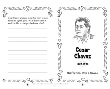 cesar chavez coloring page free
