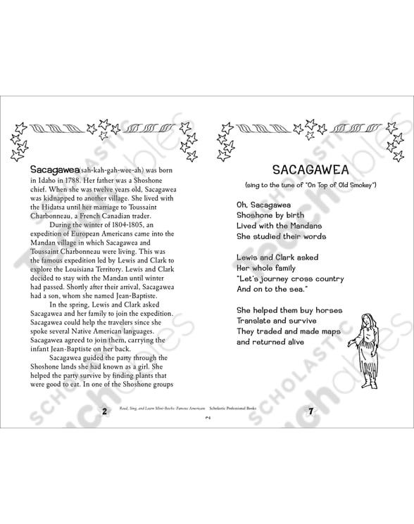 Sacagawea: Famous American | Printable Mini-Books