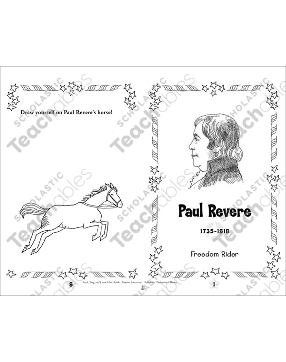 paul rever coloring pages