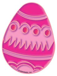 pink easter egg clipart