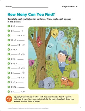 Scholastic Math Worksheets