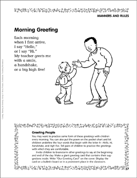 Good Manners Poem For Kids