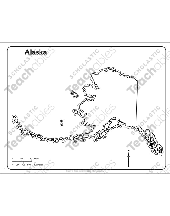 alaska map coloring pages