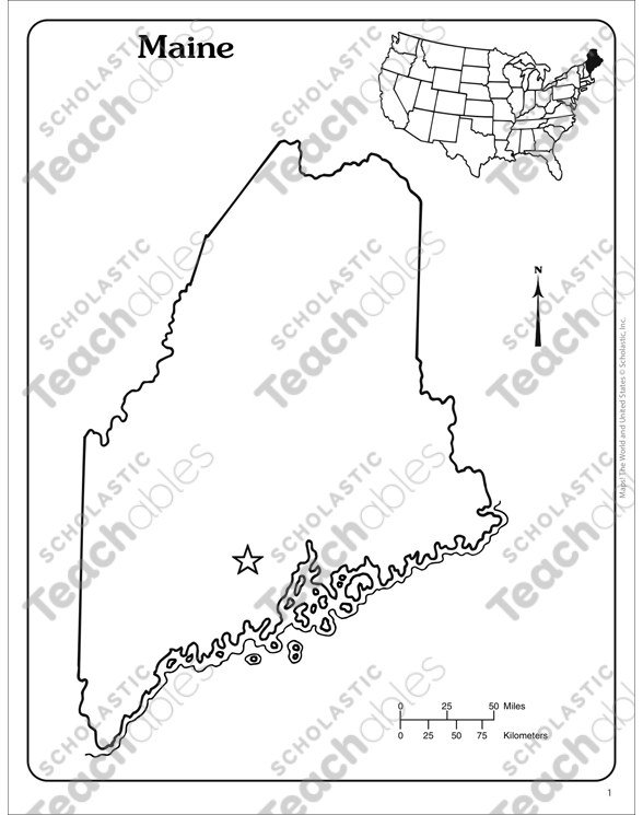 state of maine coloring pages