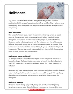 Blizzard Diagram For Kids