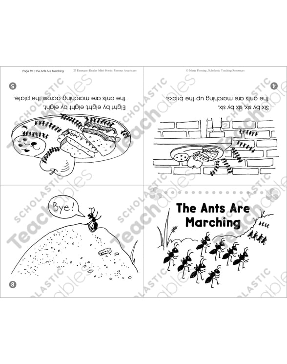 the ants go marching coloring pages