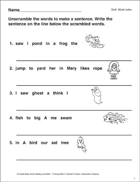 12 Best Images Of Correct The Sentence Word Order Worksheets Compound