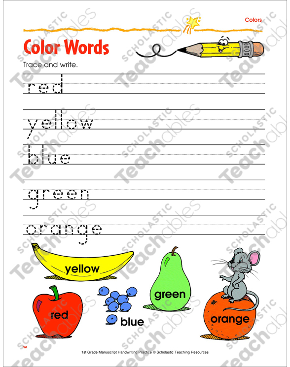 Trace And Write Words