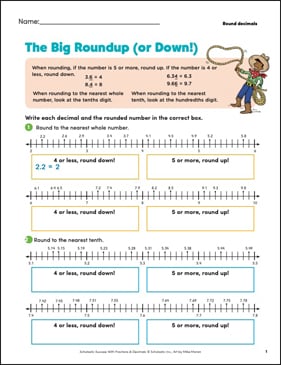 Rounding Decimals Challenge Year 6